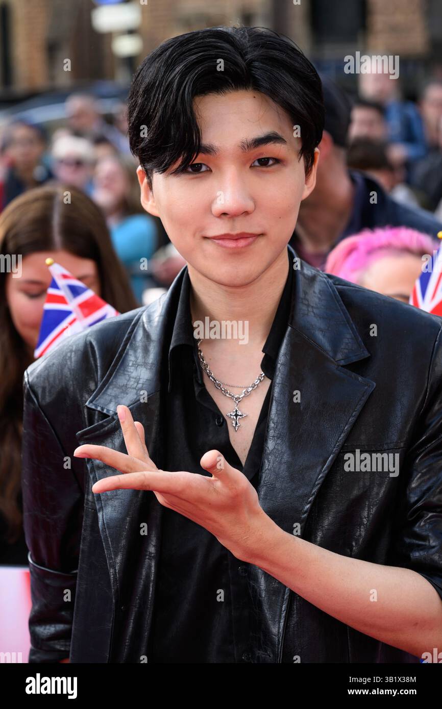 London, UK. April 26th, 2025. Eden Choi arriving on the Britain’s Got ...