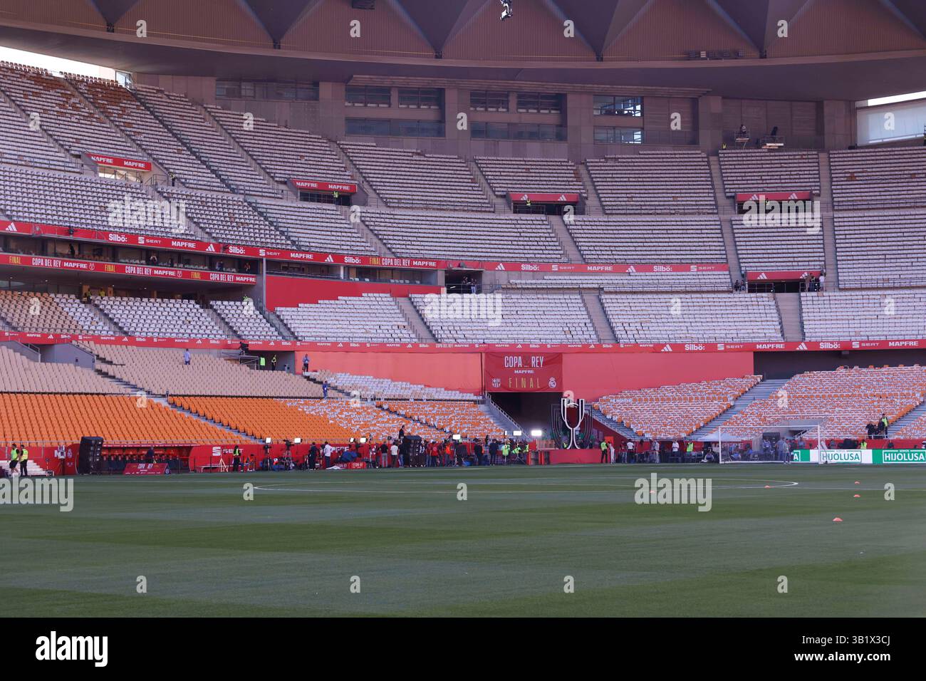SEVILLE, SPAIN - APRIL 24, 2025: La Cartuja stadium moments before El ...