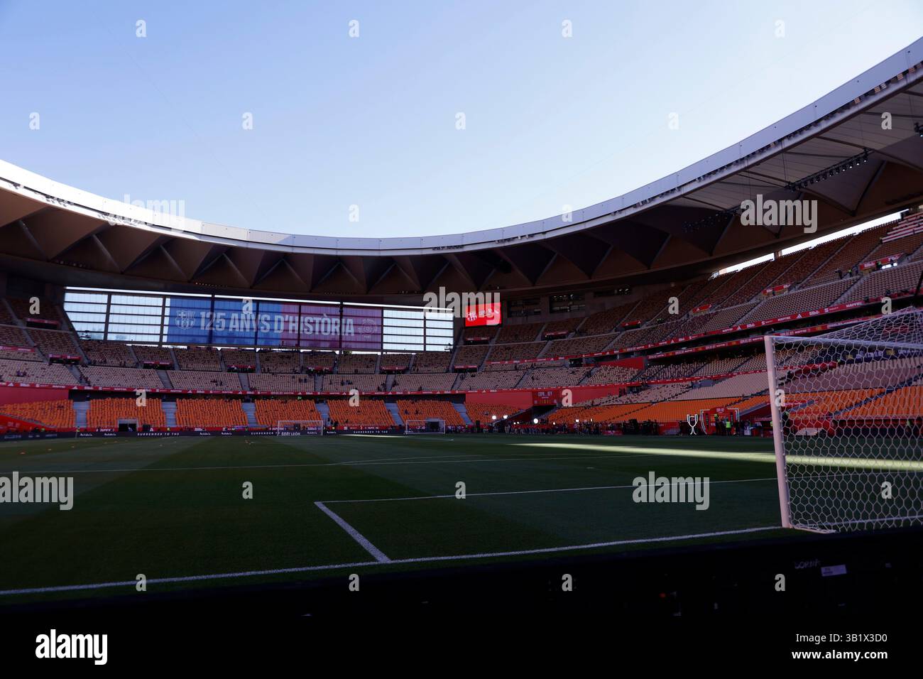 SEVILLE, SPAIN - APRIL 24, 2025: La Cartuja stadium moments before El ...