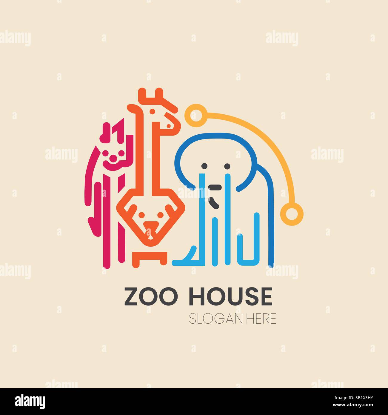 Family attraction mascot Stock Vector Images - Alamy