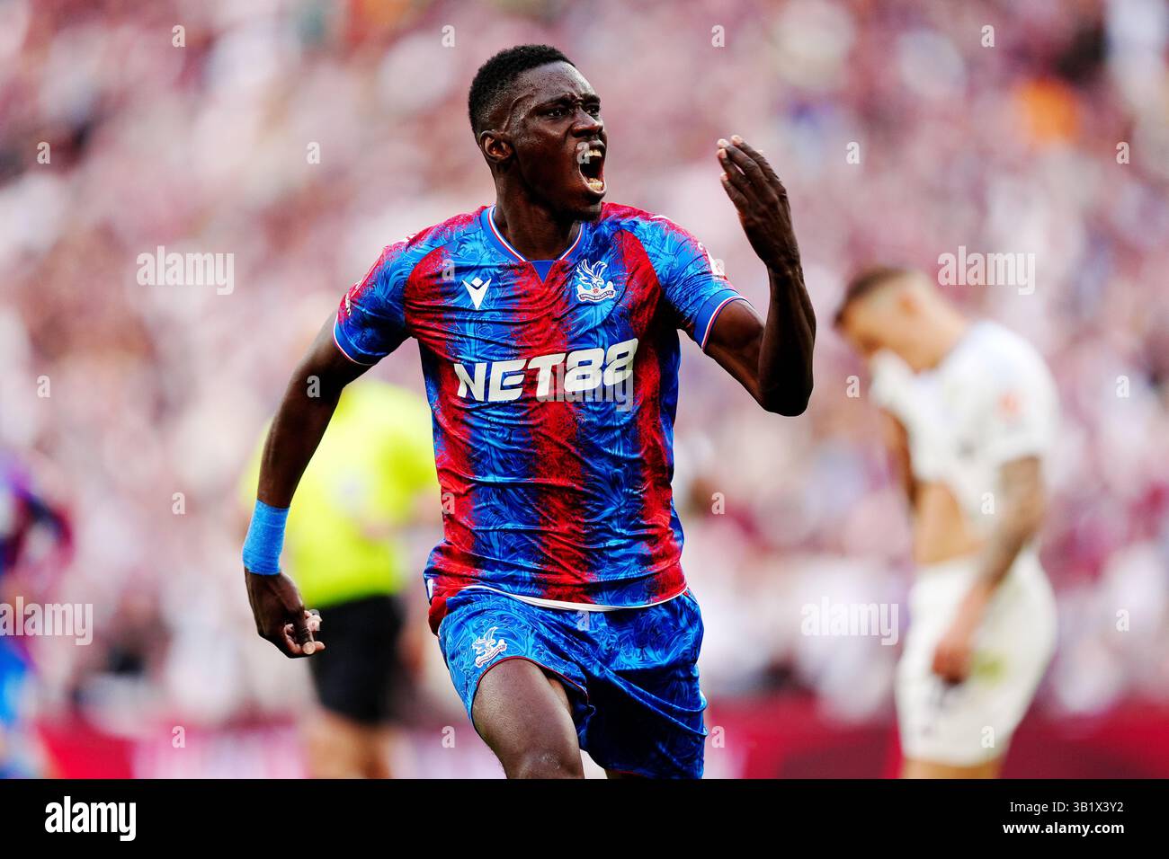 Crystal Palace's Ismaila Sarr celebrates scoring their side's second ...