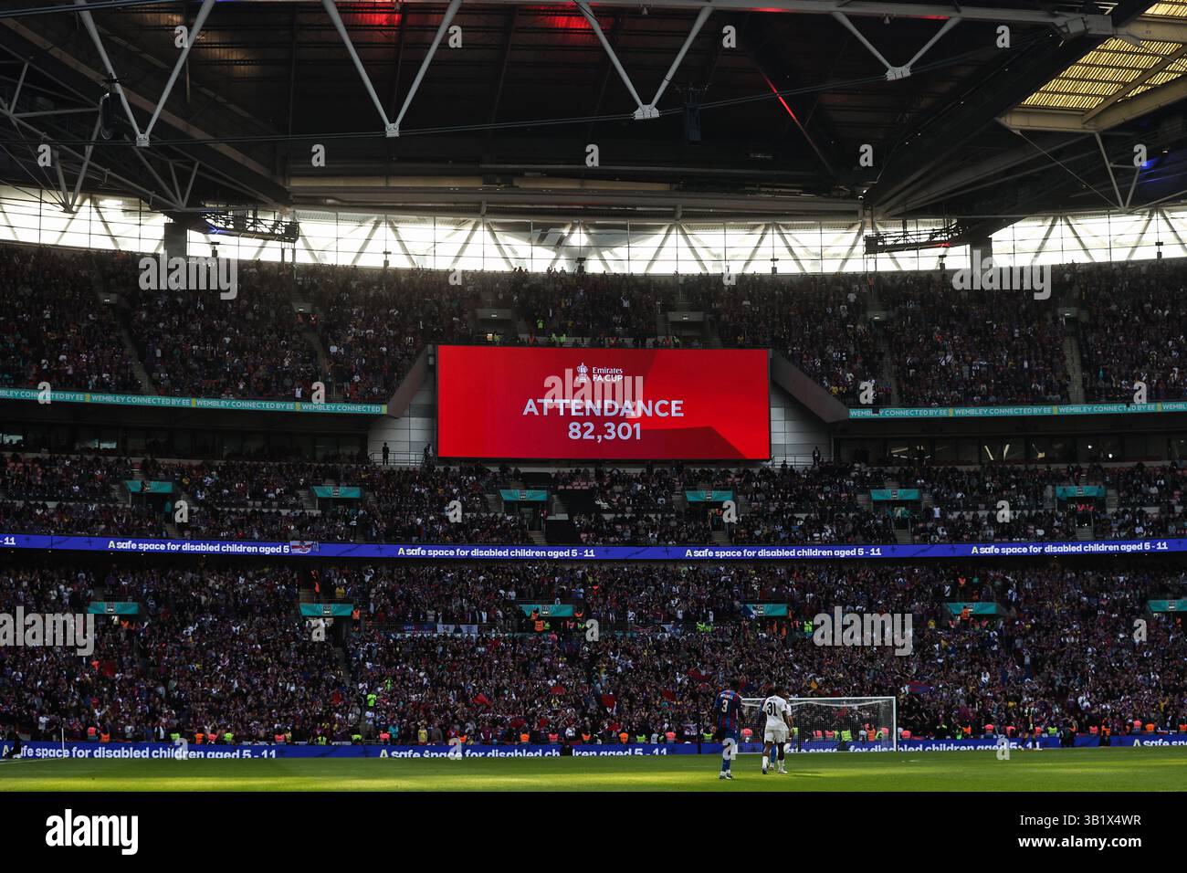 Fa cup final 2025 wembley big screen hi-res stock photography and ...
