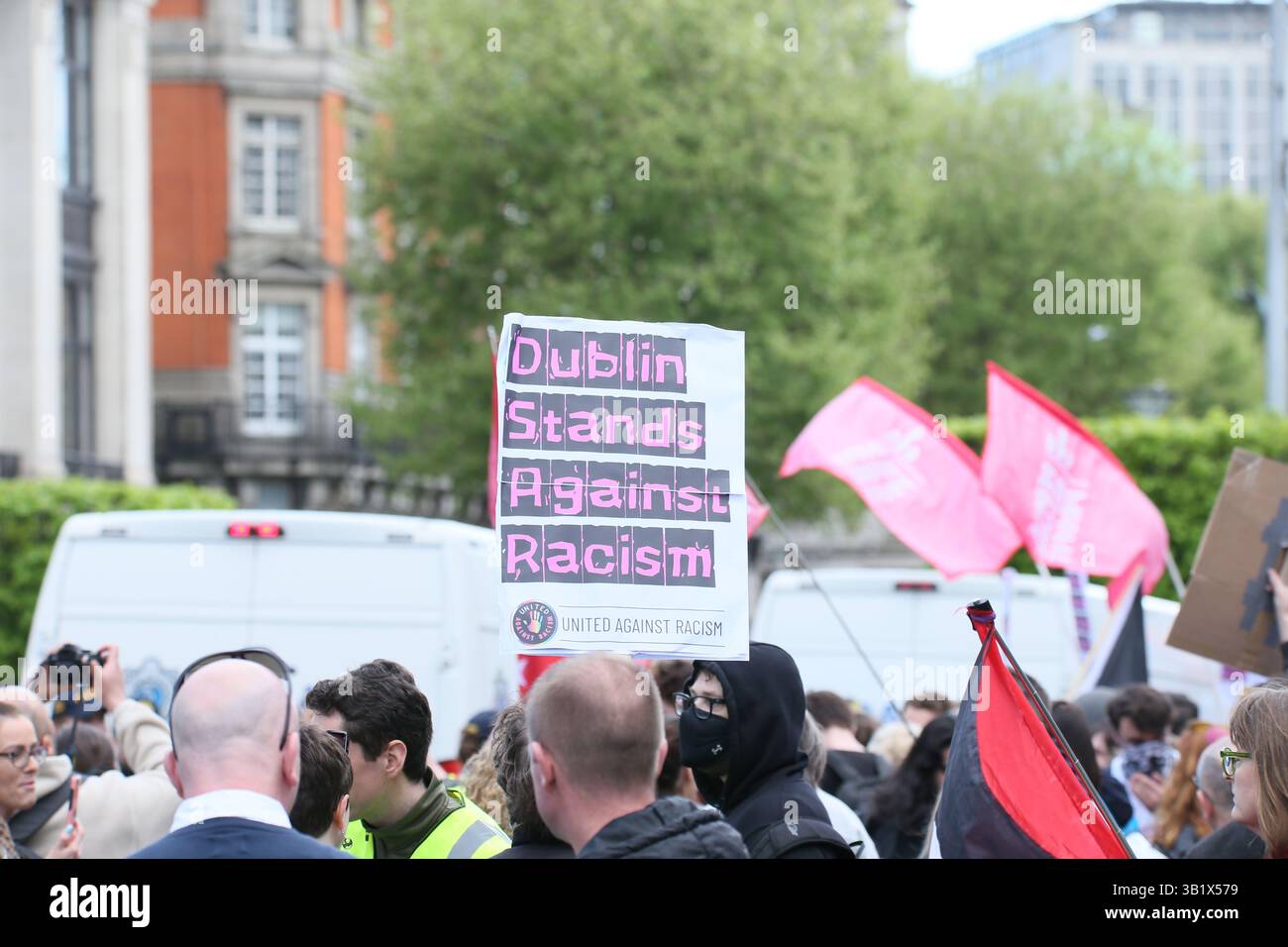 Dublin, Ireland - 26th April 2025 - A placard held up during the ...