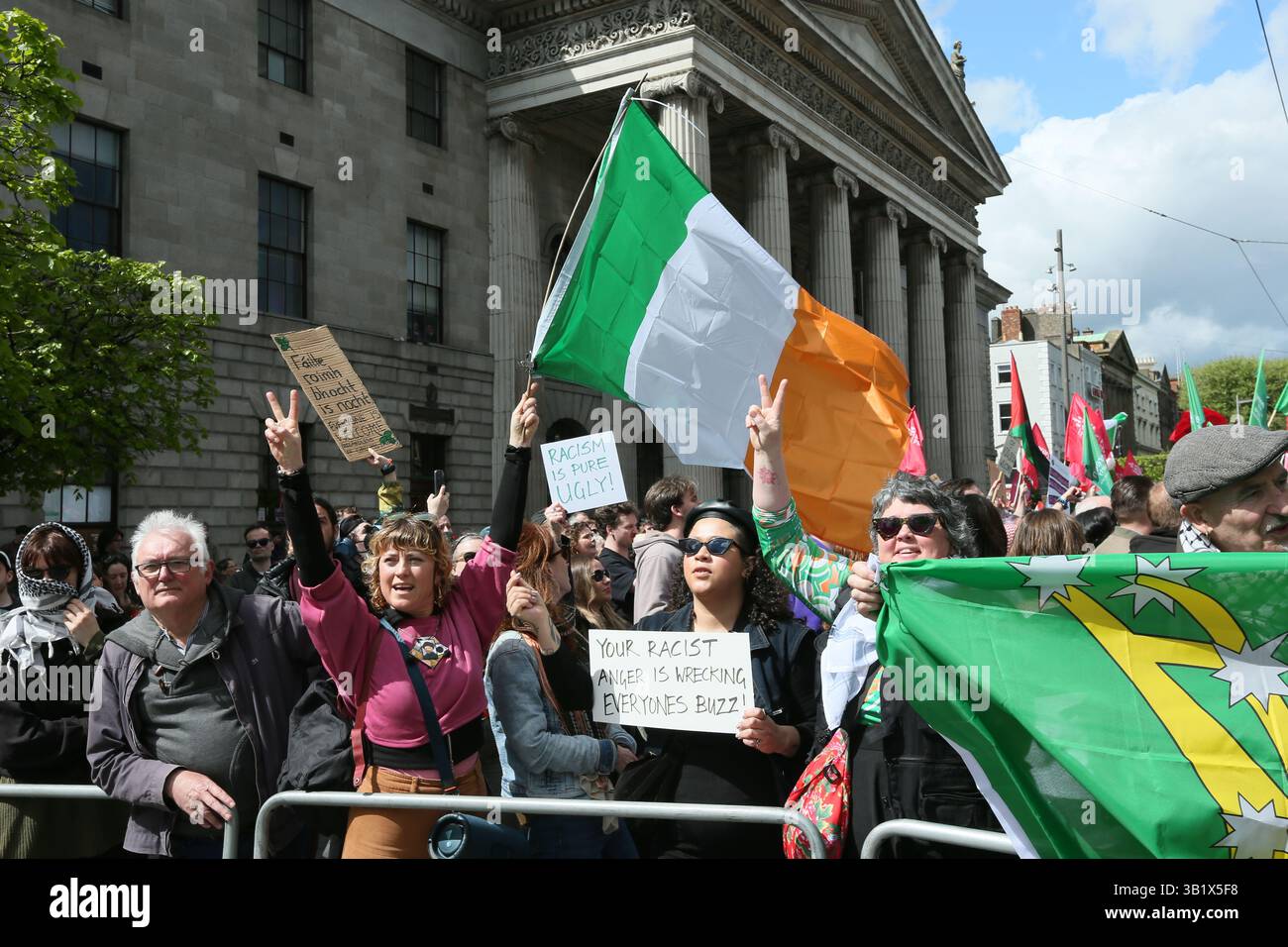 Dublin, Ireland - 26th April 2025 - Protestors during the 'United ...