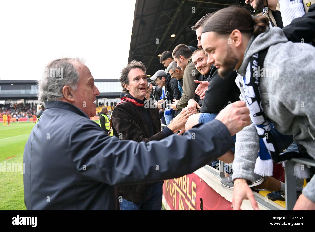 Pierre FERRACCI (President Paris Fc PFC) - Antoine ARNAULT during the ...