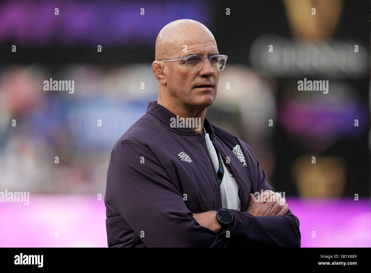 England's head coach John Mitchell at the presentation ceremony ...