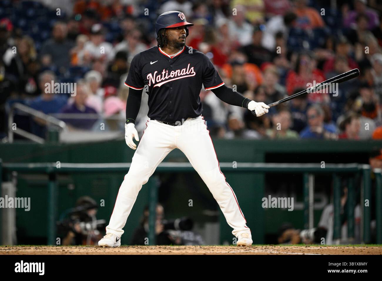 Washington Nationals' Josh Bell in action during a baseball game ...