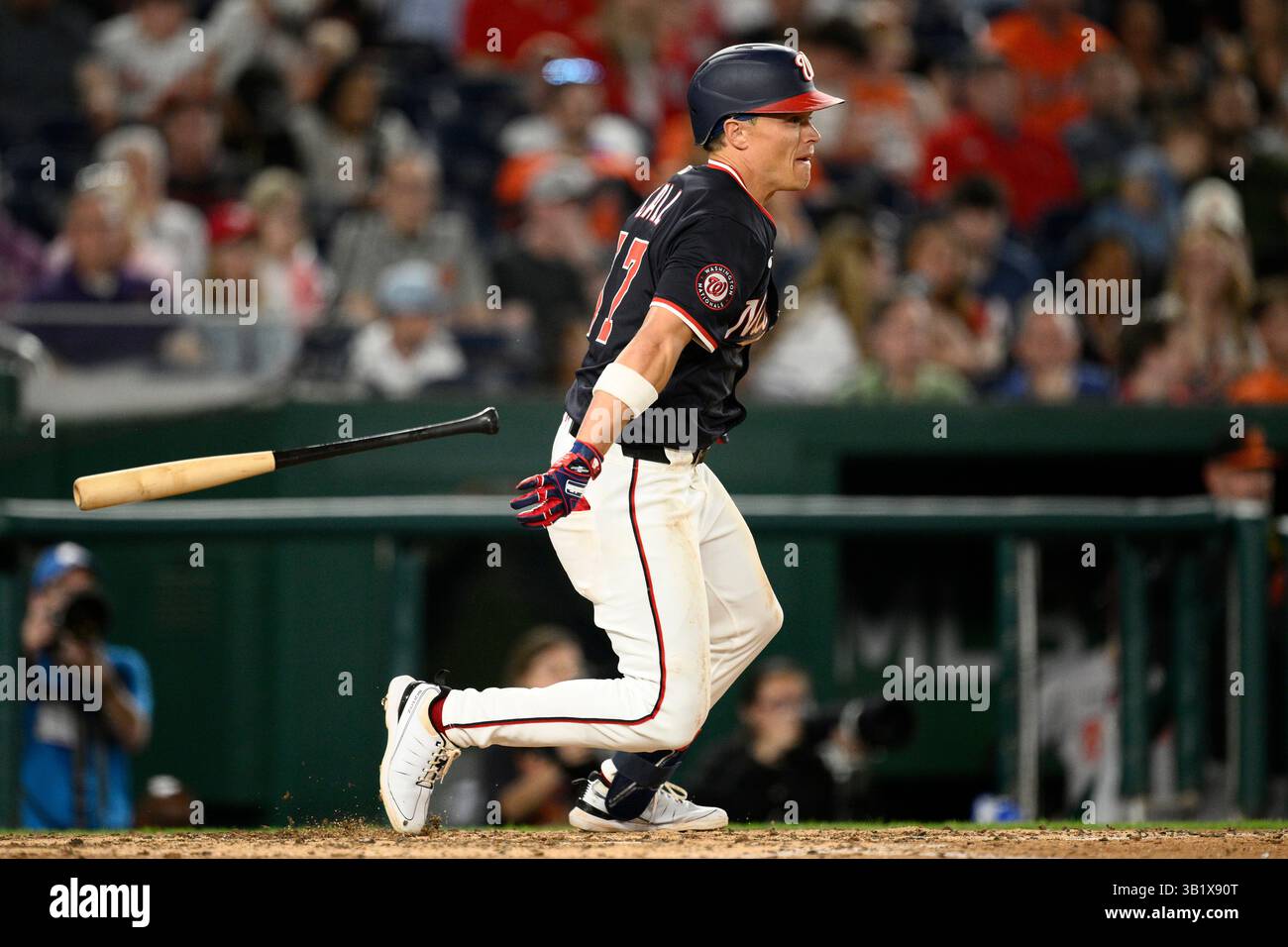 Washington Nationals' Alex Call in action during a baseball game ...