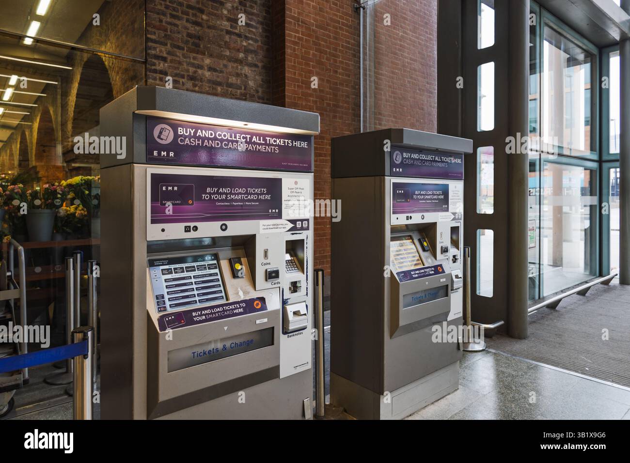 Public Transport Ticket Machines Inside Train Station. London, UK, 25 ...