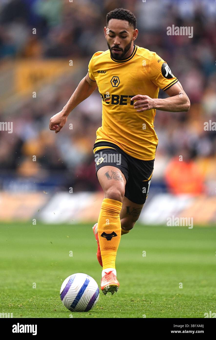 Wolverhampton Wanderers' Matheus Cunha during the Premier League match ...