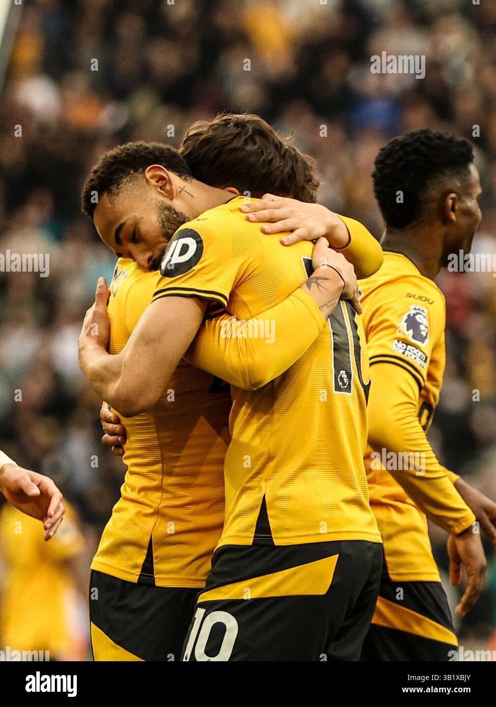 Wolverhampton, England, April 26th 2025: Rodrigo Gomes (19 Wolves ...