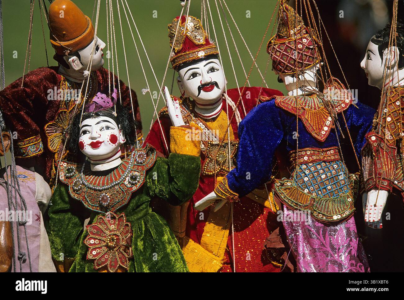 Myanmar Burma Burmese puppets Stock Photo - Alamy
