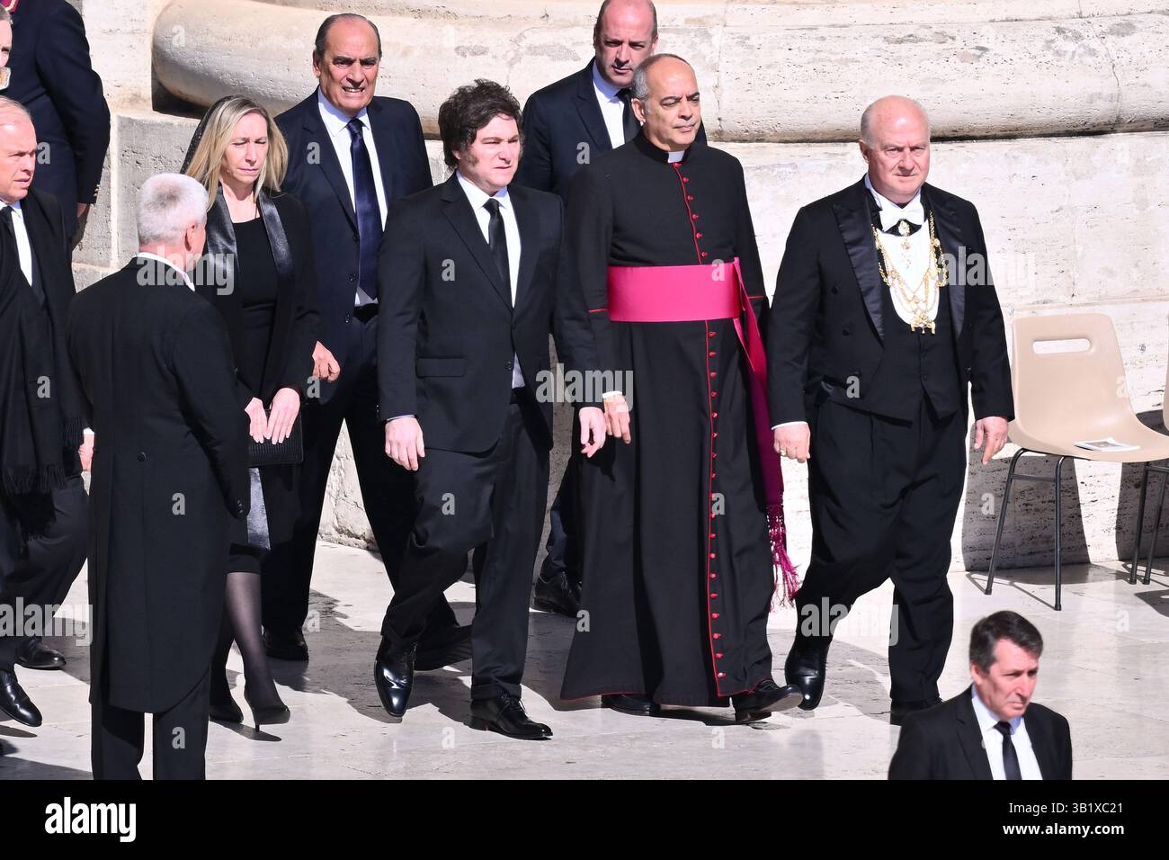 Vatican City, Vatican. 26th Apr 2025. Javier Milei during the Funeral ...
