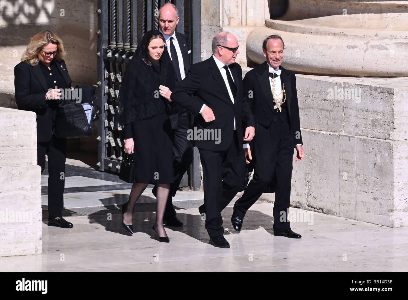 Rome, Italy. 26th Apr, 2025. Albert Alexandre Louis Pierre Grimaldi ...