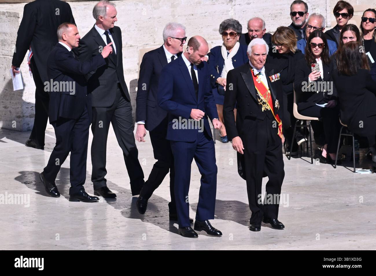 Rome, Italy. 26th Apr, 2025. William Arthur Philip Louis during the ...