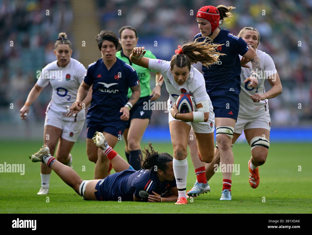 Twickenham, United Kingdom. 26th Apr, 2025. Womens Six Nations. England V France. Allianz ...