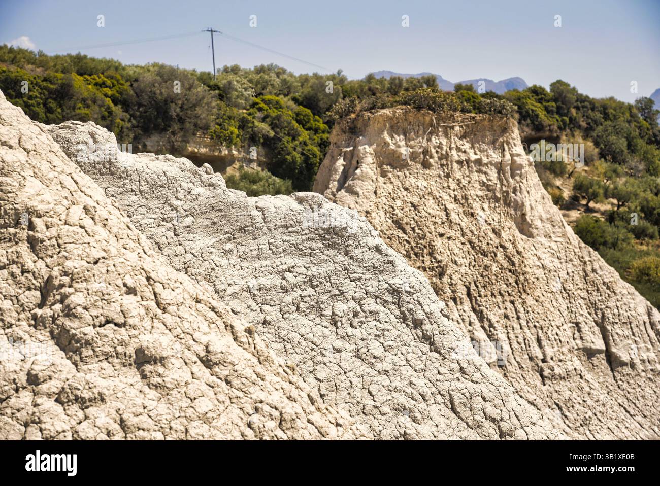 natural landscape formed by rainwater erosion depicting the earth ...