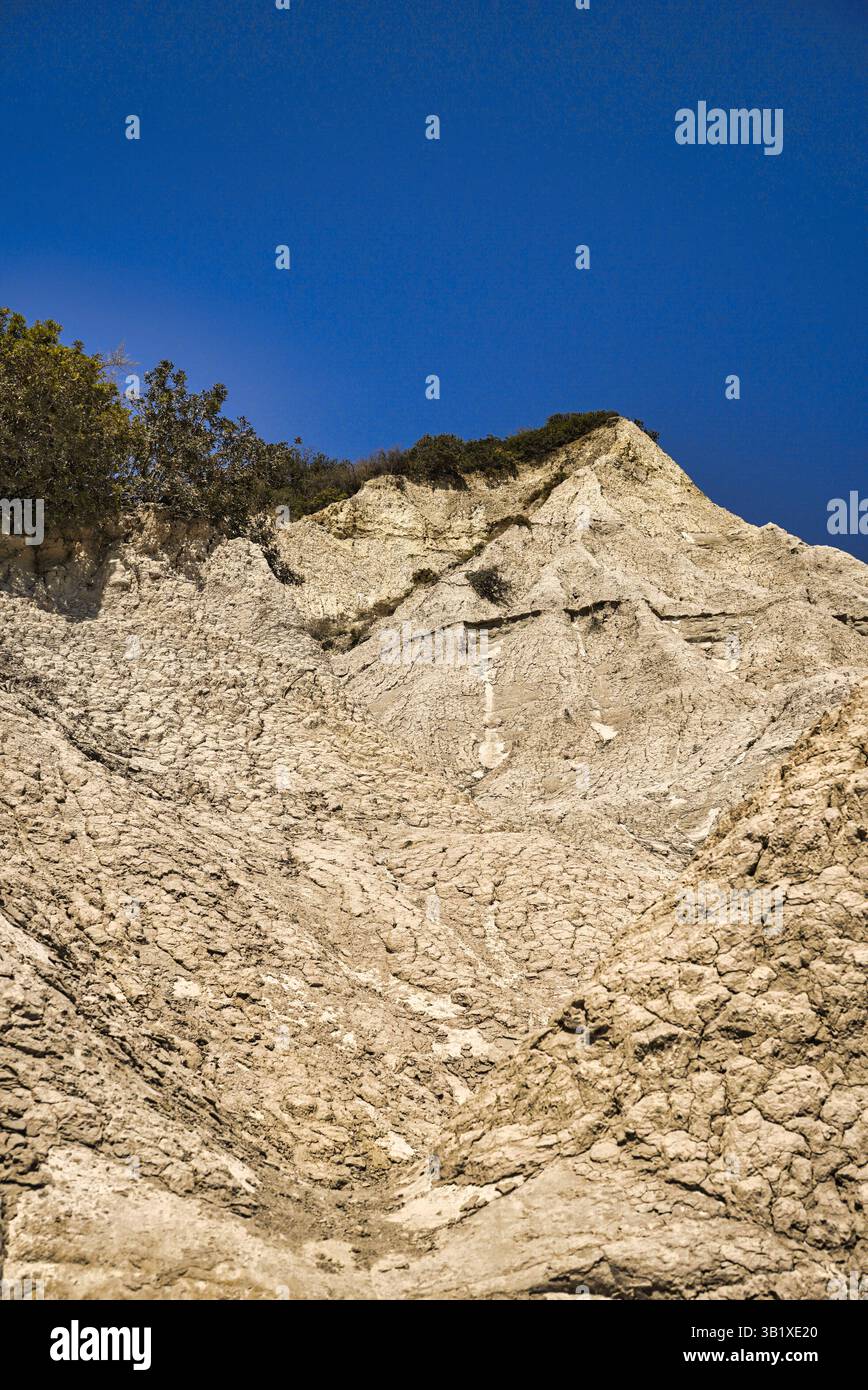 natural landscape formed by rainwater erosion depicting the earth ...
