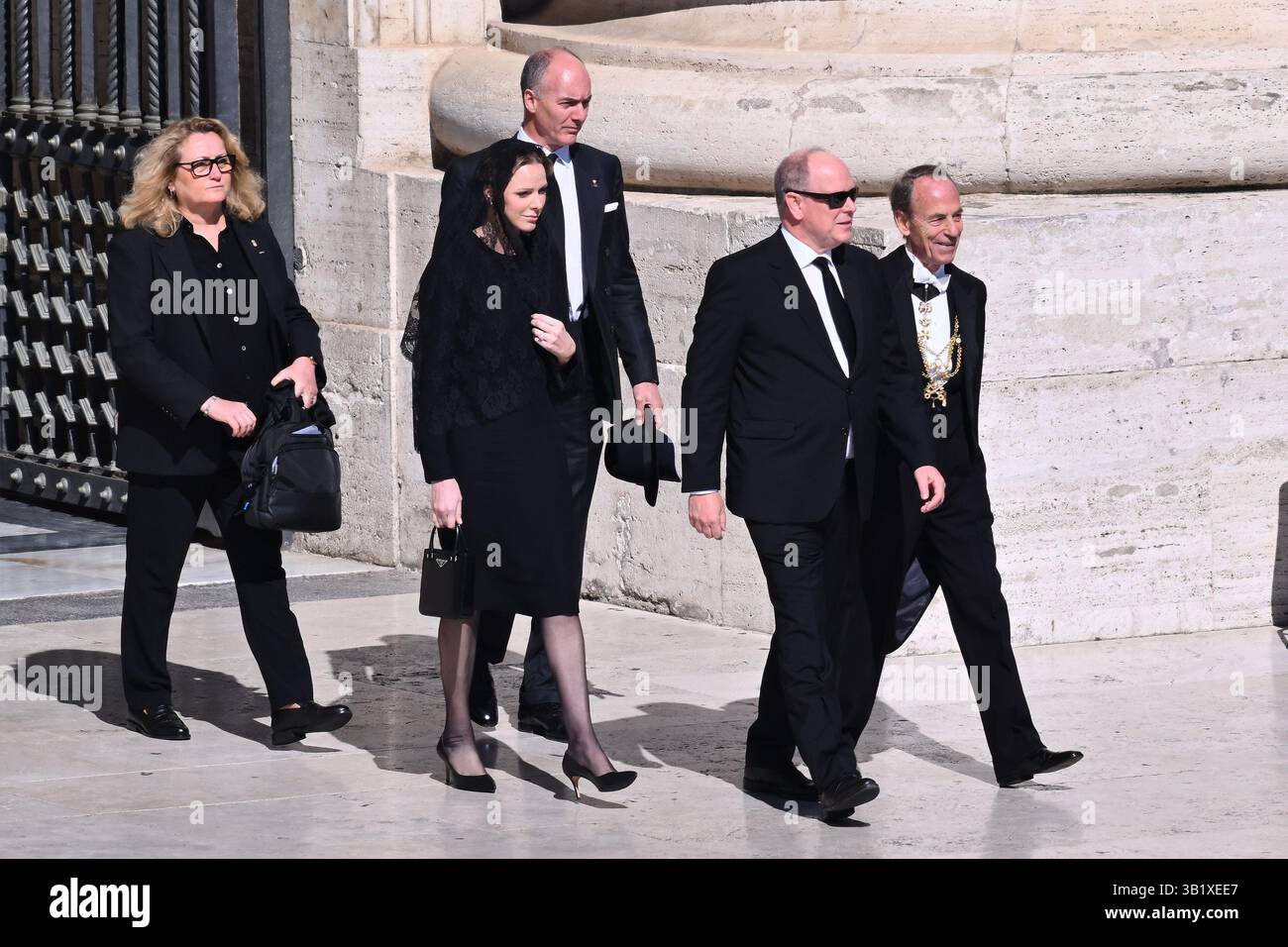 Rome, Italy. 26th Apr, 2025. Albert Alexandre Louis Pierre Grimaldi ...