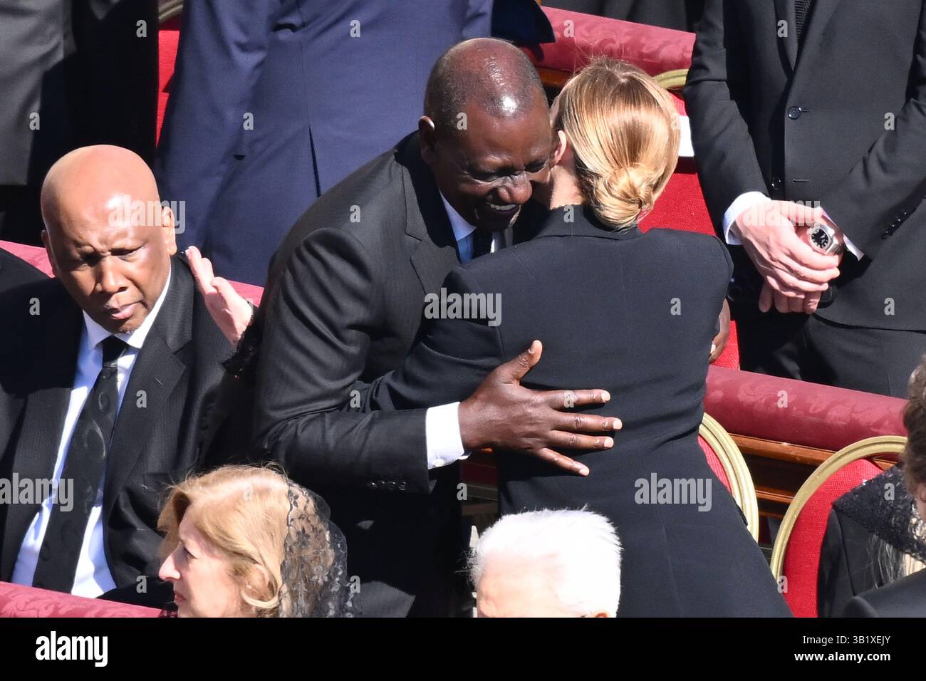 Rome, Italy. 26th Apr, 2025. Giorgia Meloni during the Funeral Mass of ...