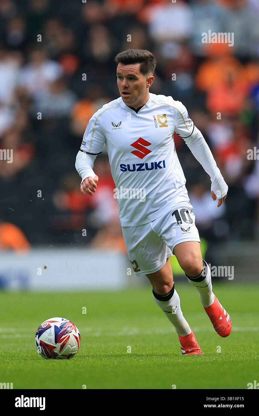 Milton Keynes Dons Midfielder Liam Kelly (10) during the EFL League 2 ...