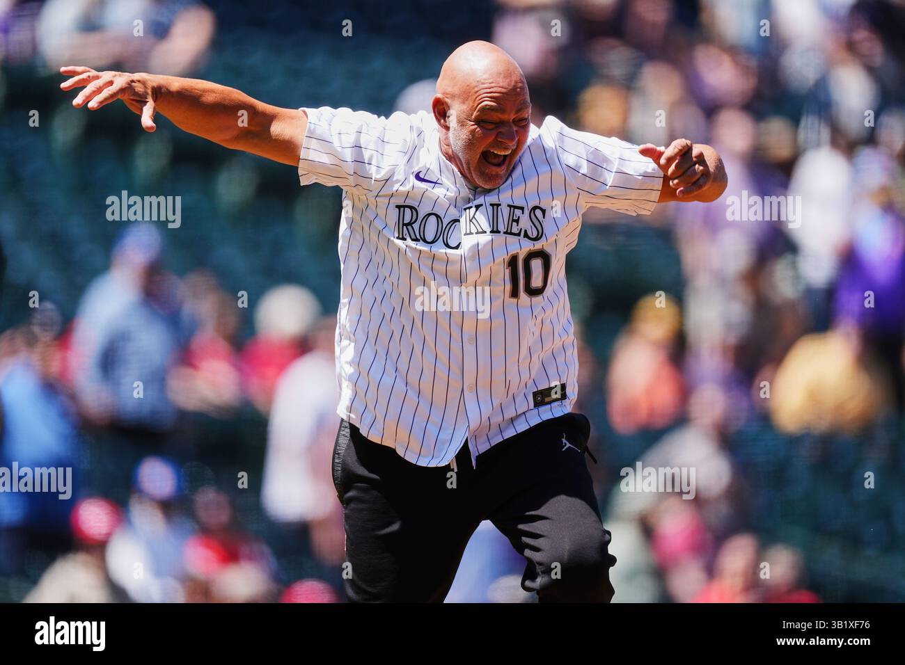 To mark the 30th anniversary of the opening of Coors Field, retired ...