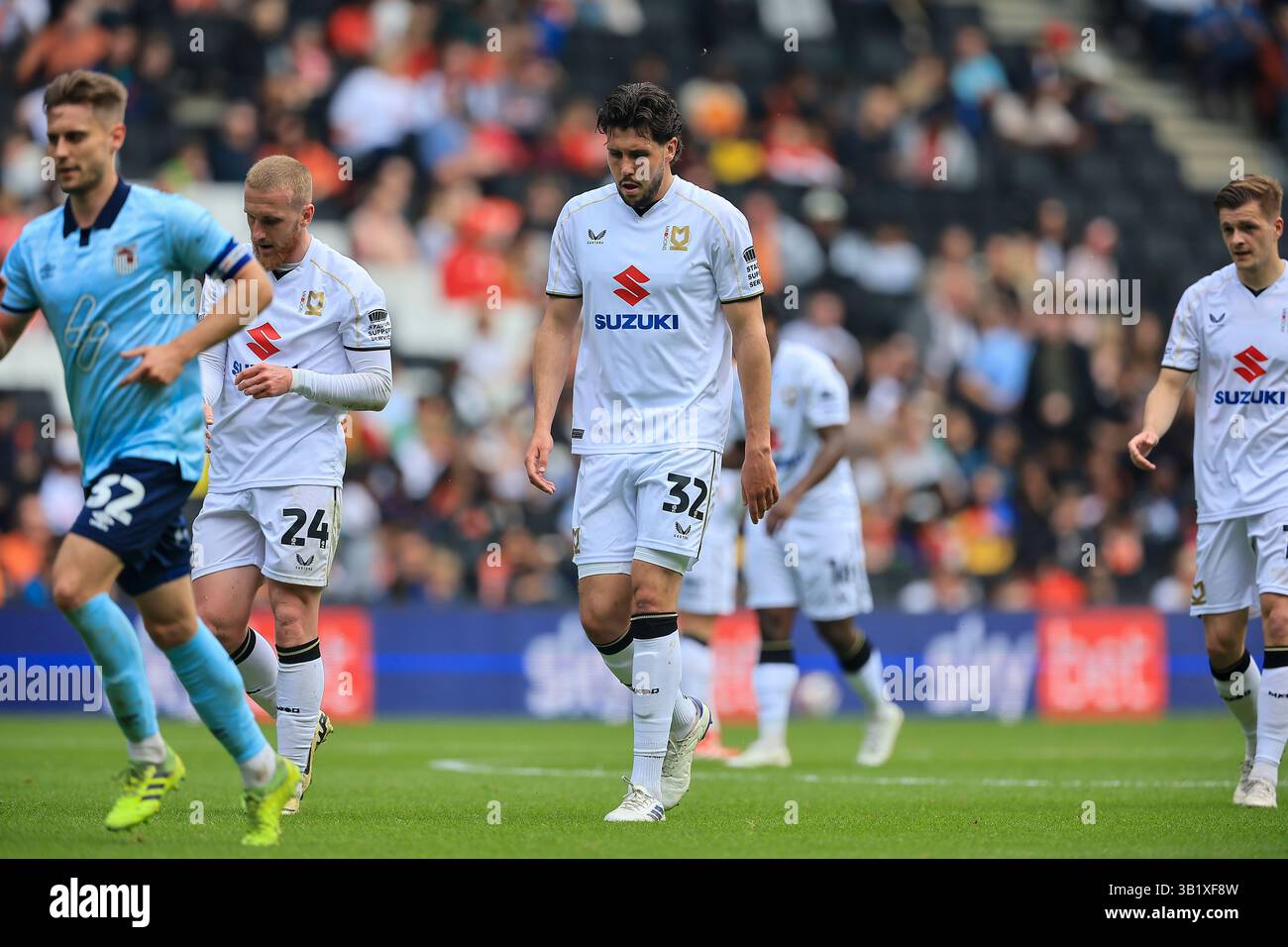 Milton Keynes Dons Defender Jack Sanders (32) during the EFL League 2 ...