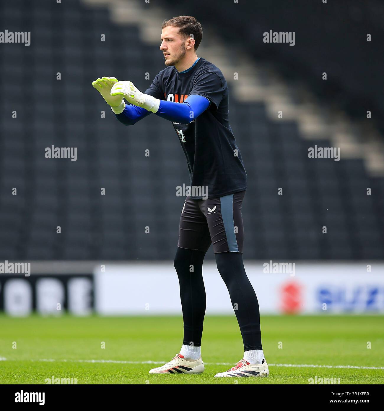 during the EFL League 2 match between Milton Keynes Dons and Grimsby ...