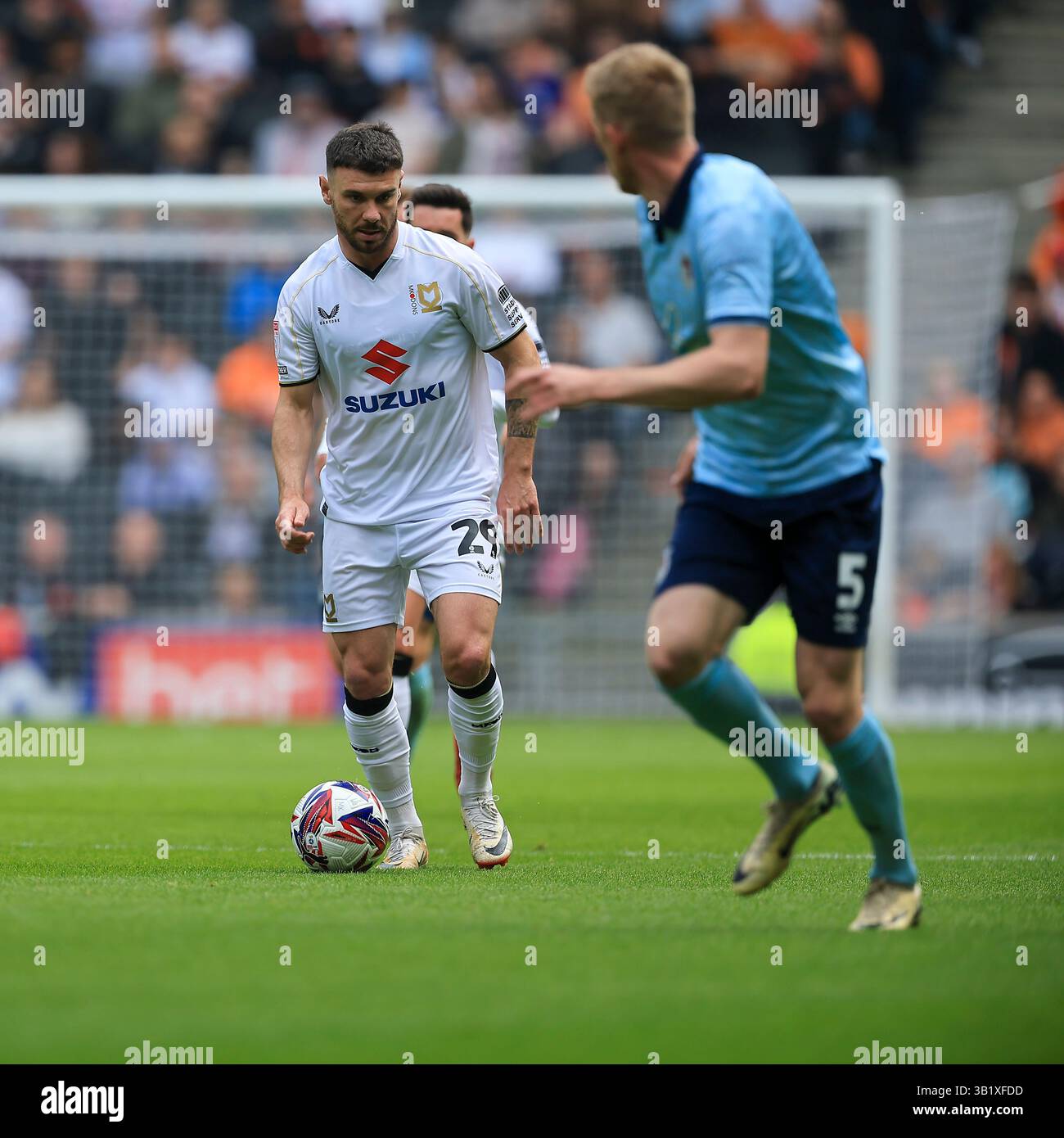 Milton Keynes Dons Forward Scott Hogan (29) during the EFL League 2 ...