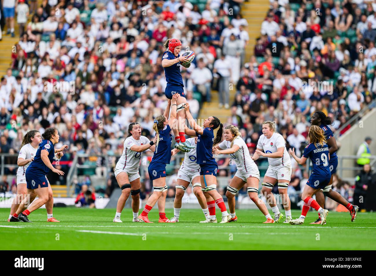 LONDON, UNITED KINGDOM. 26, Apr 25. during Guinness Women Six Nations ...