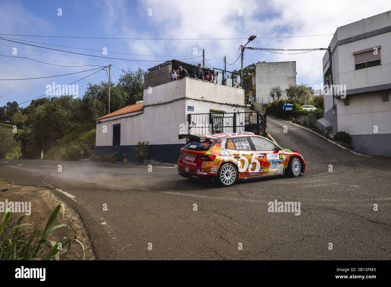 51 Osamu FUKUNAGA, Misako SAIDA, Skoda Fabia RS Rally2, action during ...
