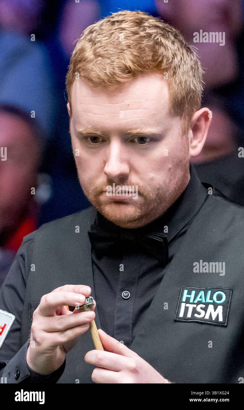 Ben Woollaston during his match against Si Jiahui, on day eight of the ...