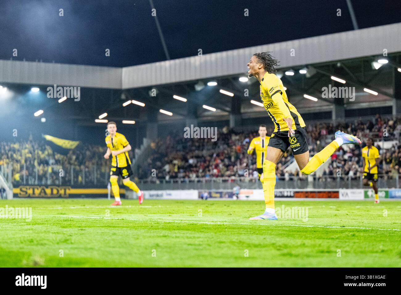 Biel, Switzerland. 26th Apr, 2025. Biel, Bern, April 26 2025: Offside ...