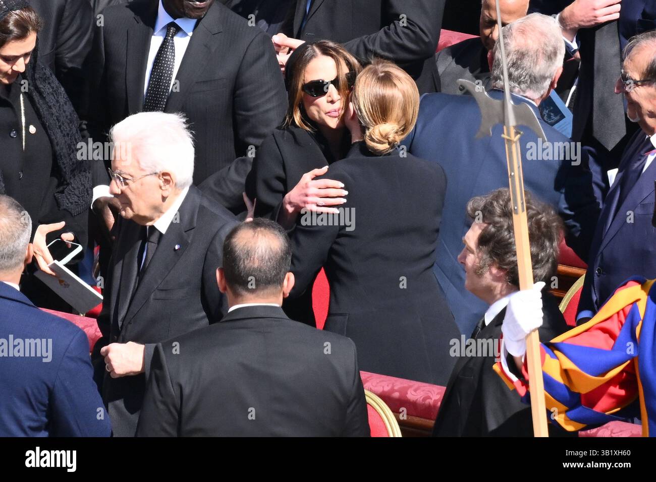 Rome, Italy. 26th Apr, 2025. Giorgia Meloni during the Funeral Mass of ...