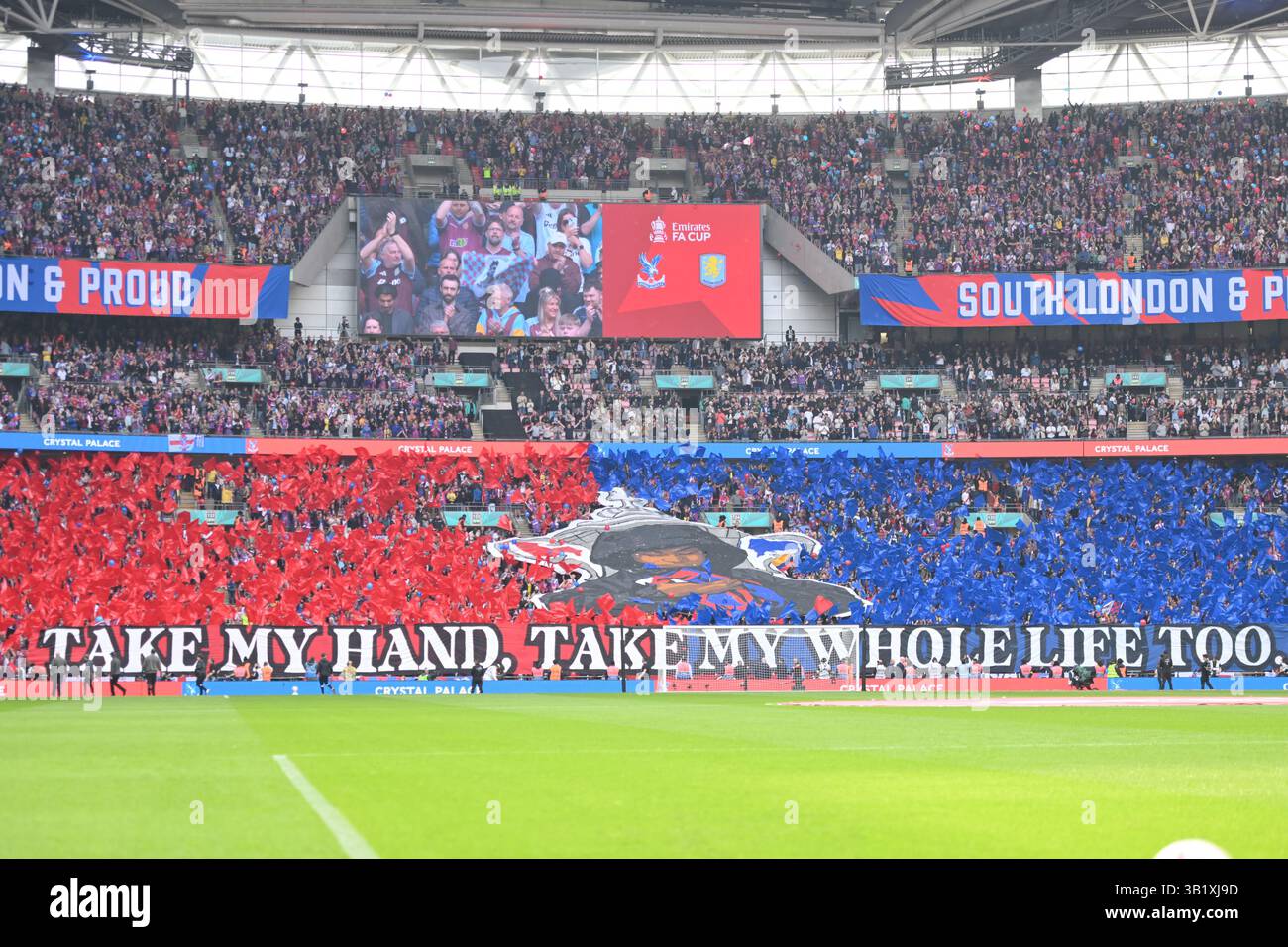 Crystal Palace fans during the Emirates FA Cup Semi Final match between ...