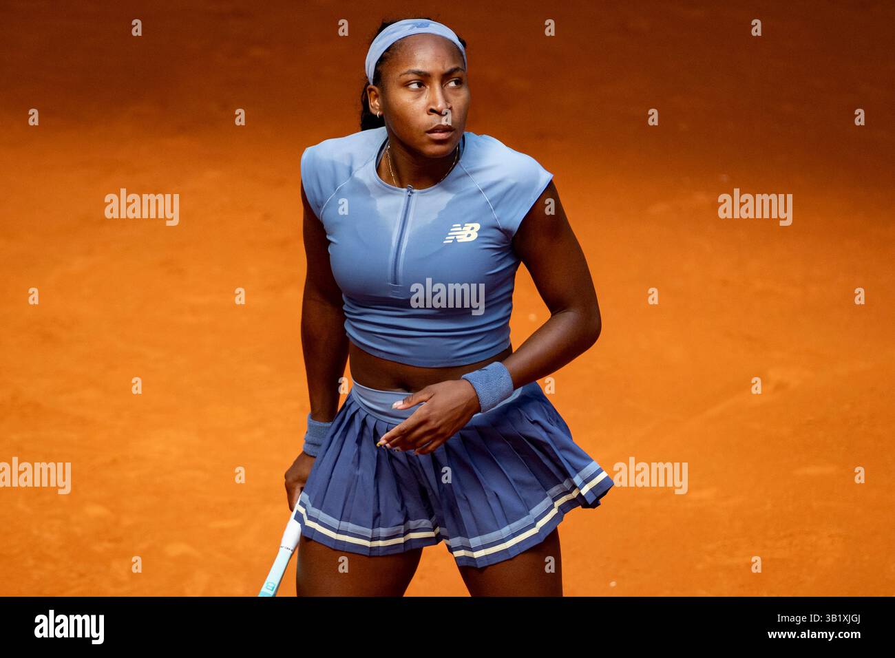 Madrid, Madrid, Spain. 26th Apr, 2025. Coco Gauff of USA looks on ...