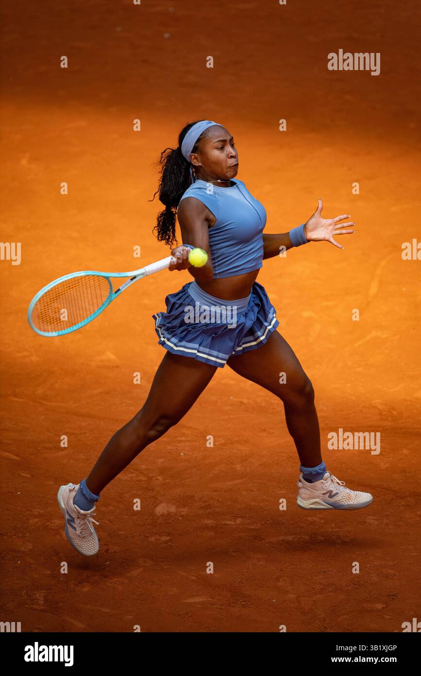 Madrid, Madrid, Spain. 26th Apr, 2025. Coco Gauff of USA in action ...
