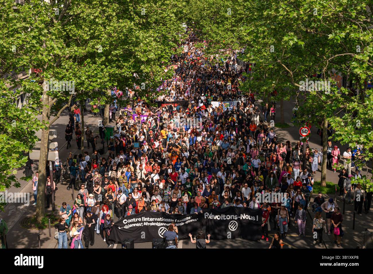 Paris, France. 26th Apr, 2025. Demonstration against transphobia and ...