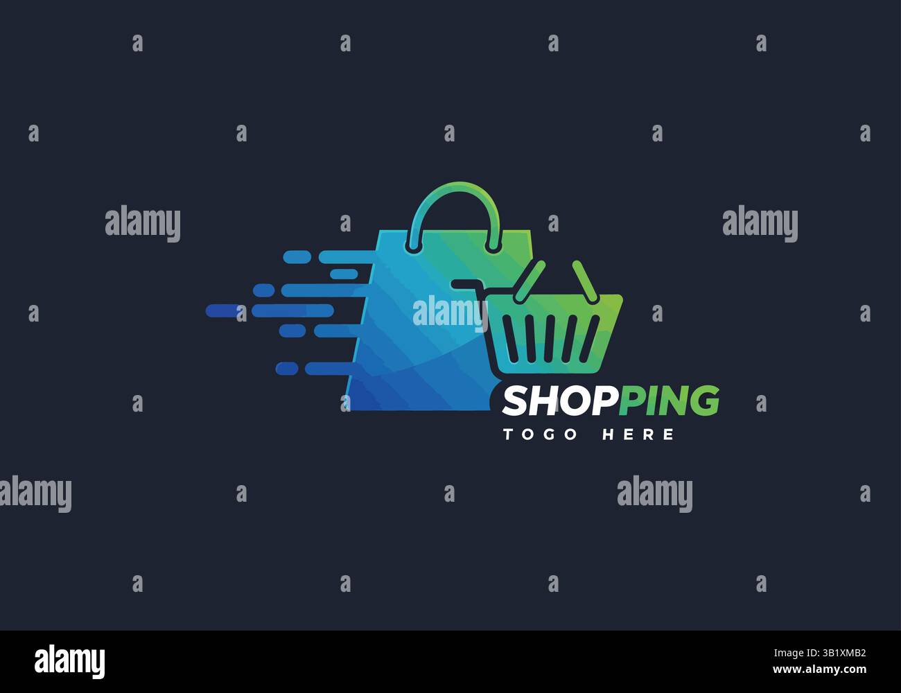Dynamic shopping themed logo hi-res stock photography and images - Alamy