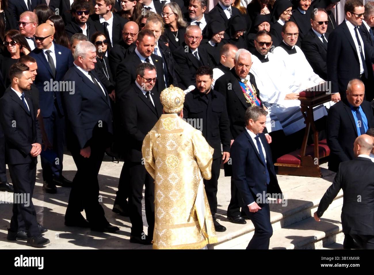 Roma, Italy. 26th Apr, 2025. Volodymyr Zelenskyj attends Pope Francis ...