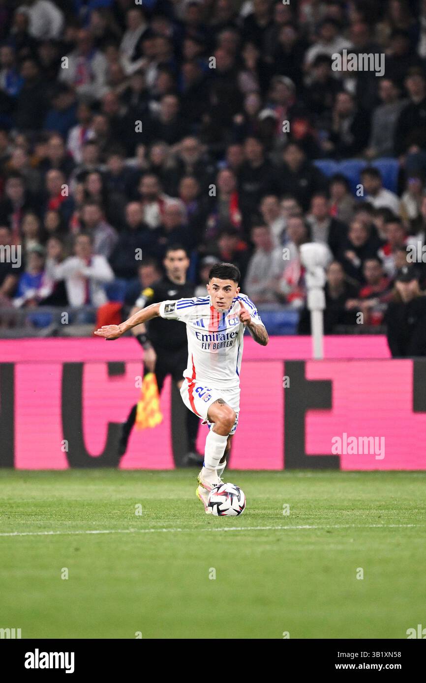 23 Thiago ALMADA (ol) during the Ligue 1 MCDonald's match between Lyon ...