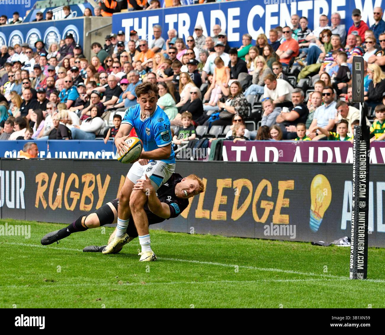 Swansea, Wales. 26 April 2025. during the United Rugby Championship ...