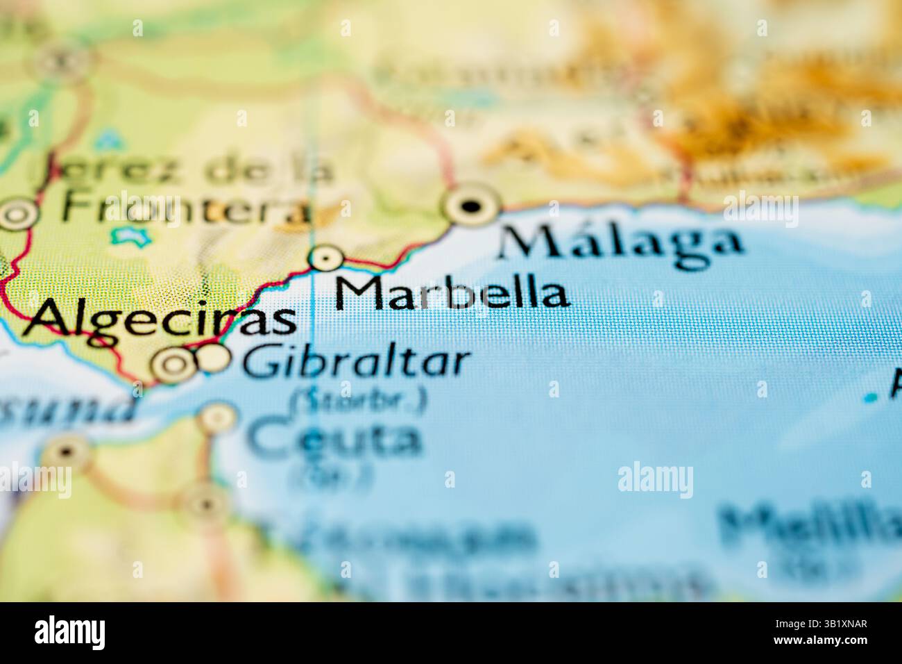 Map of marbella spain hi-res stock photography and images - Alamy
