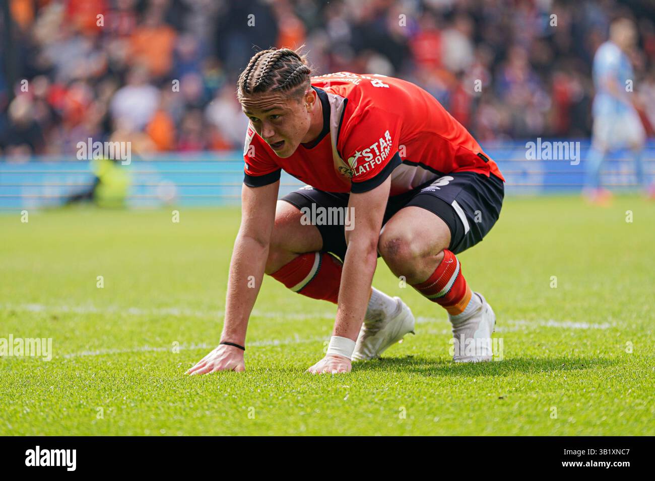 Thelo Aasgaard of Luton Town during the Sky Bet Championship match ...