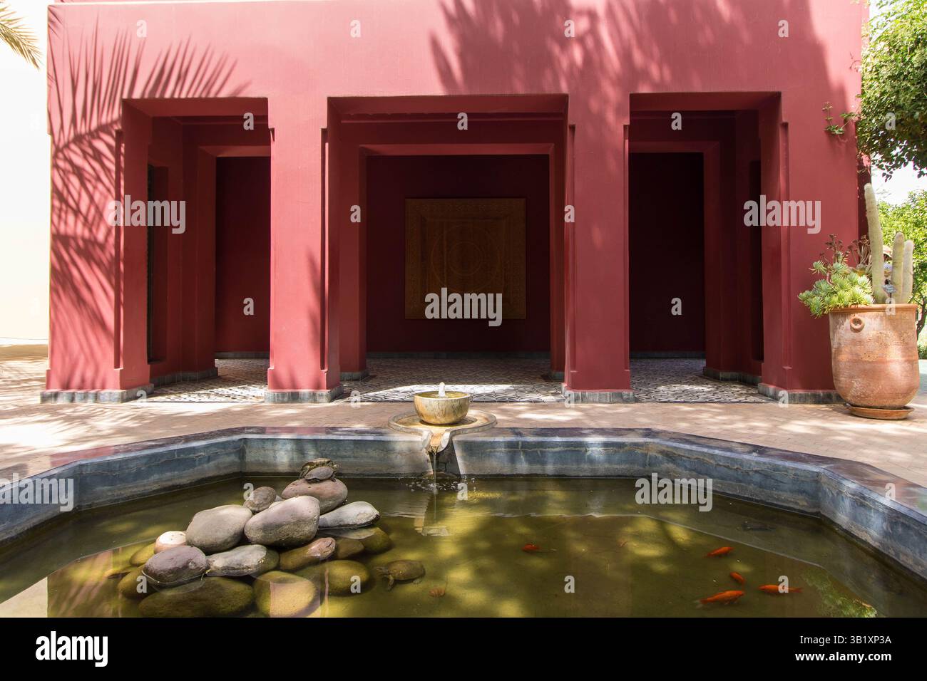 At Marrakech, Morocco, on 08,09,24, The secret garden (Le jardin secret ...