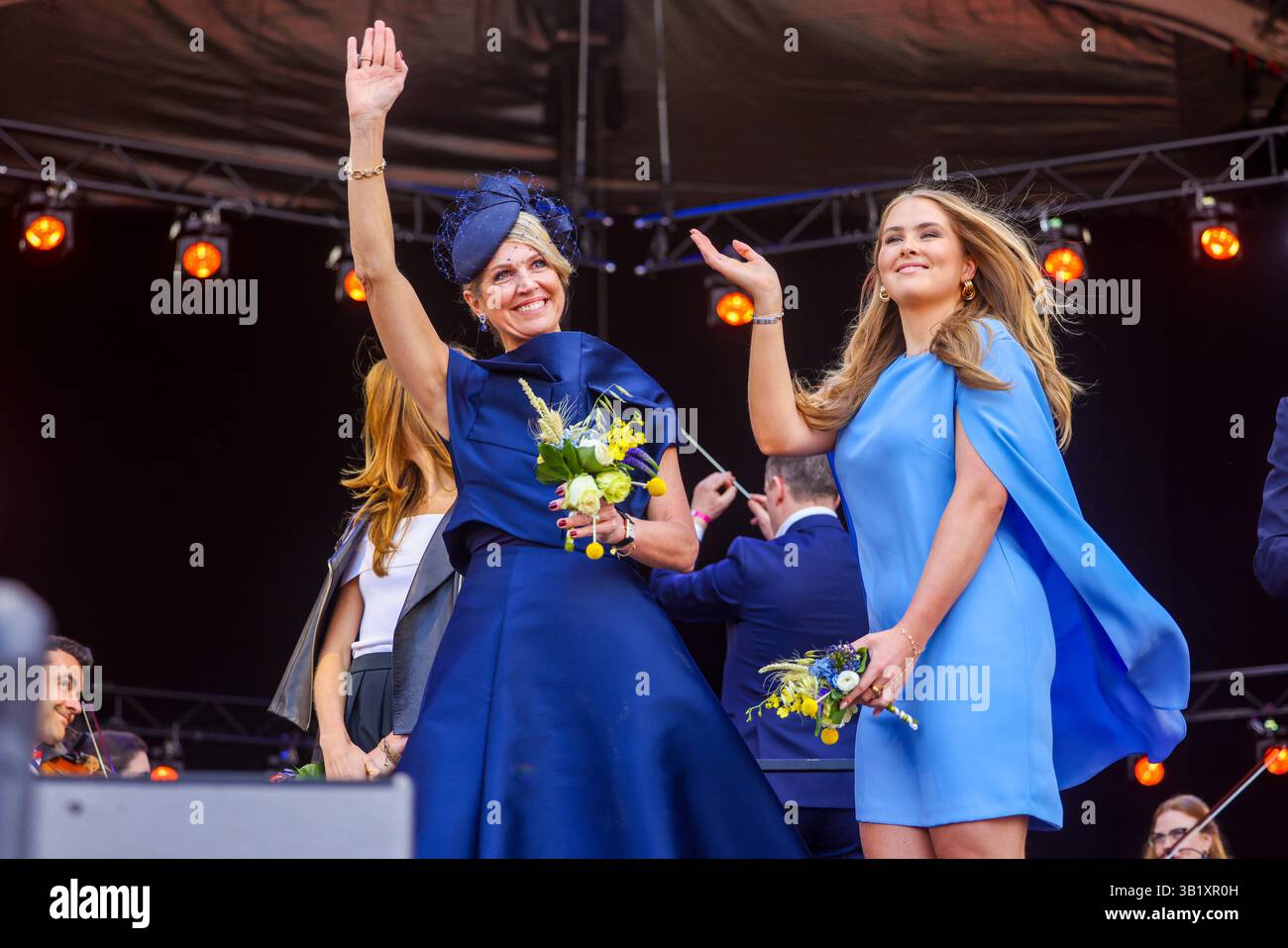 Queen Maxima, Princess Amalia, Princess Alexia attending King's Day ...