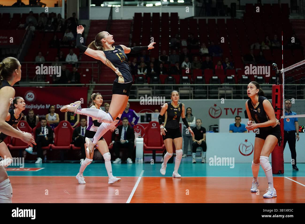 ISTANBUL, TURKIYE - APRIL 13, 2025: Aleksandra Uzelac in action during ...