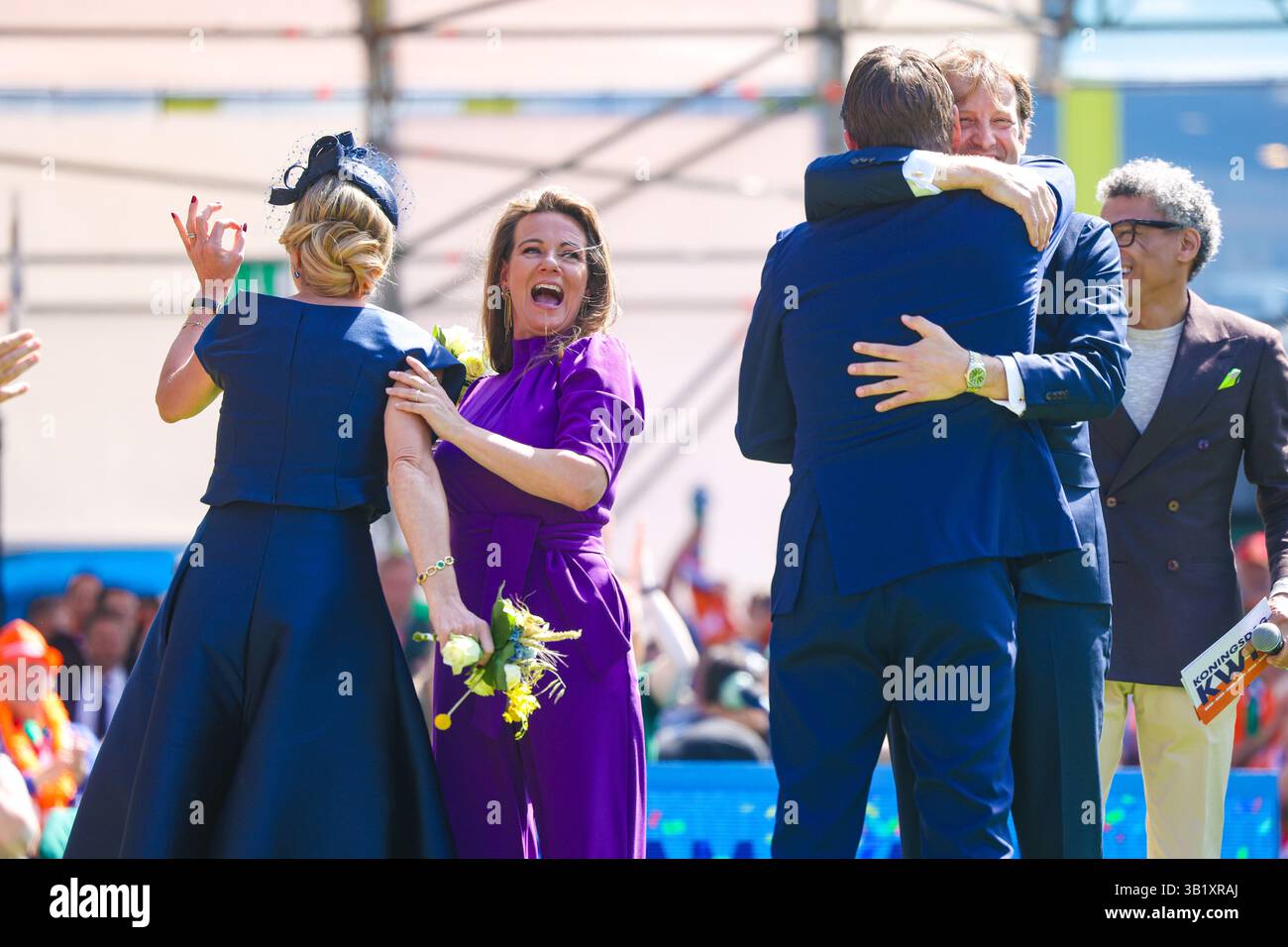 Queen Maxima, Prince Maurits, Princess Annette, Prince Floris attending ...
