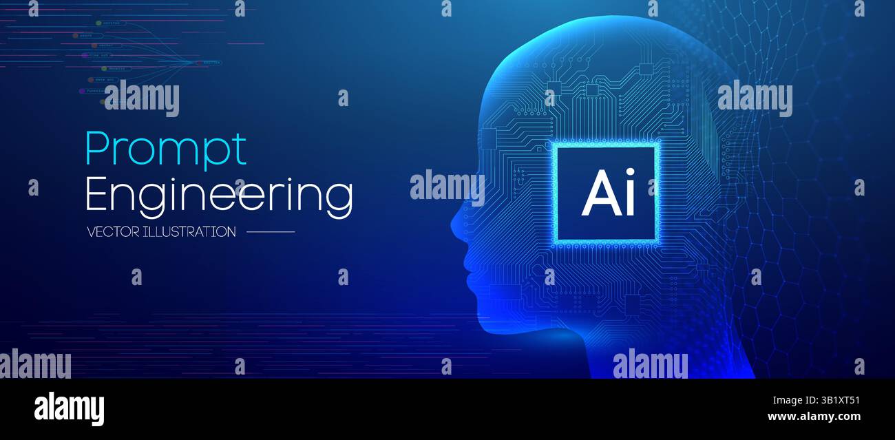 Prompt Engineering, AI and Data Visualization Stock Vector Image & Art ...