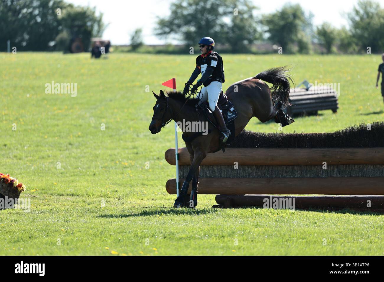 Marçal Piro Patau of Spain with Comme Ca SC during the CCI2*-L cross ...